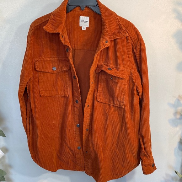 Kensie | Tops | Kensie Womens Rust Corduroy Shirt Jacket | Poshmark